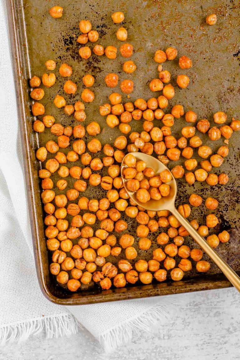 Easy Oven Roasted Chickpeas - Clean Plate Mama