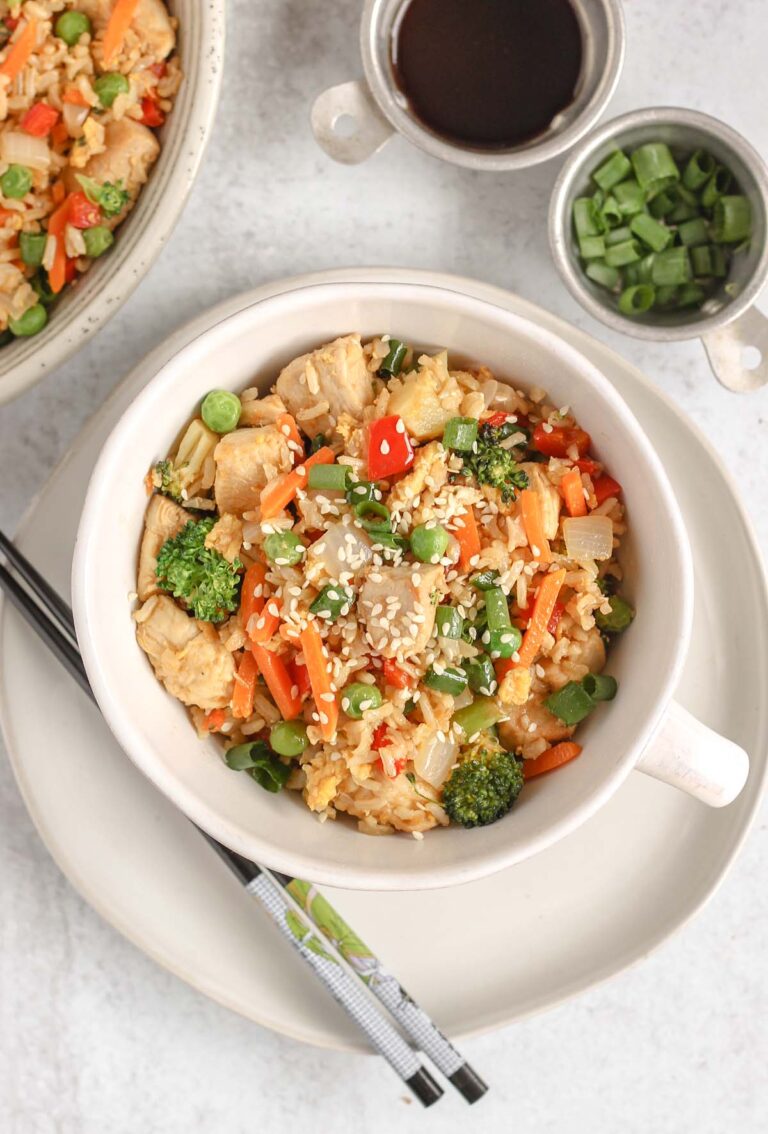 Healthy Chicken Fried Rice (no soy option) - Clean Plate Mama
