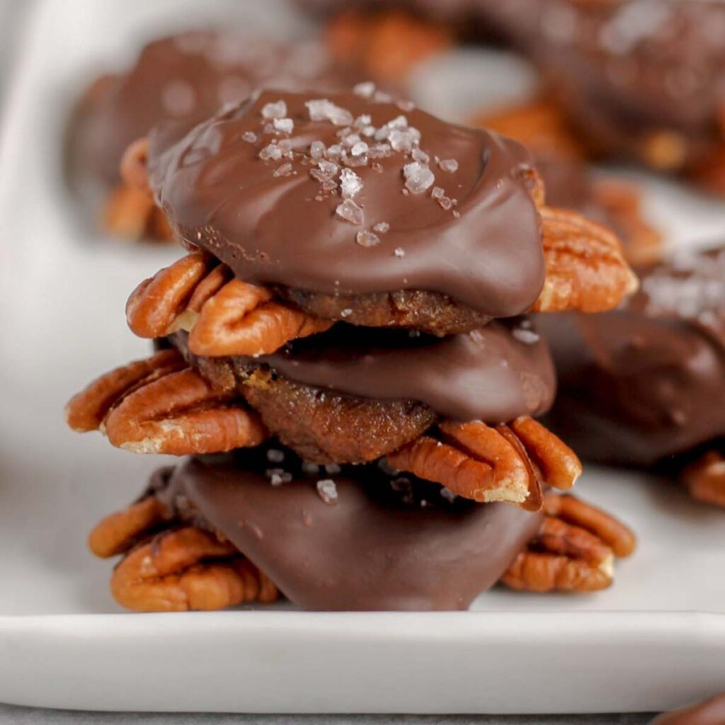 Vegan Chocolate Turtle Recipe - Clean Plate Mama