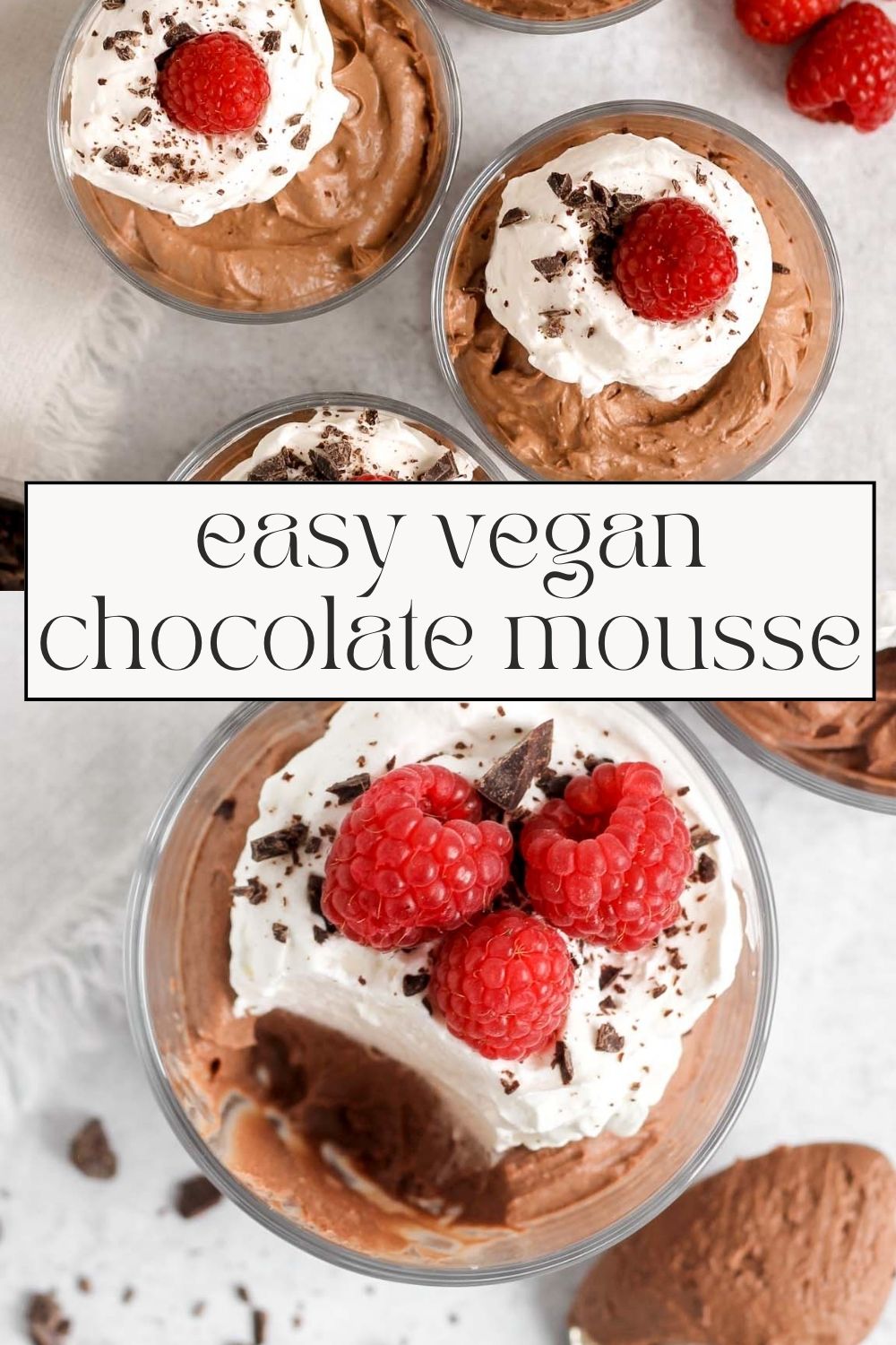 Easy Vegan Chocolate Mousse - Clean Plate Mama