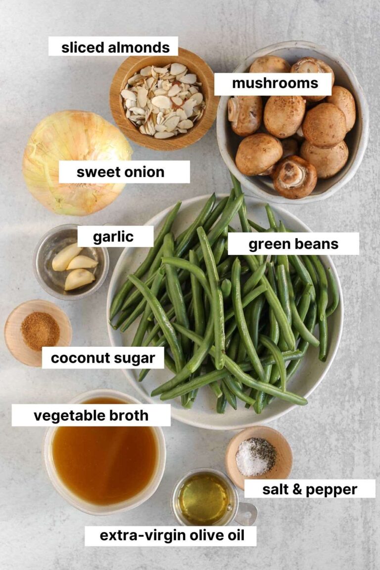 Skillet Green Beans with Onions and Mushrooms - Clean Plate Mama