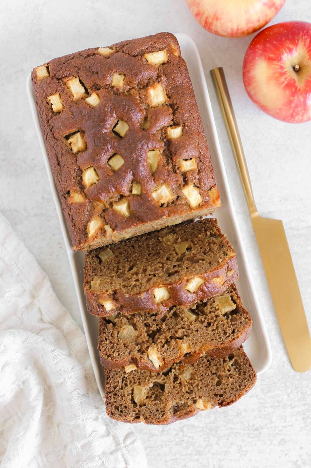 Healthy Apple Cinnamon Bread (gluten free) - Clean Plate Mama